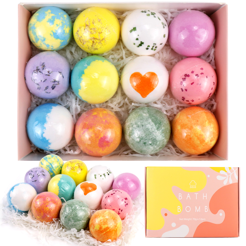 Sensory delight colors in bath bombs